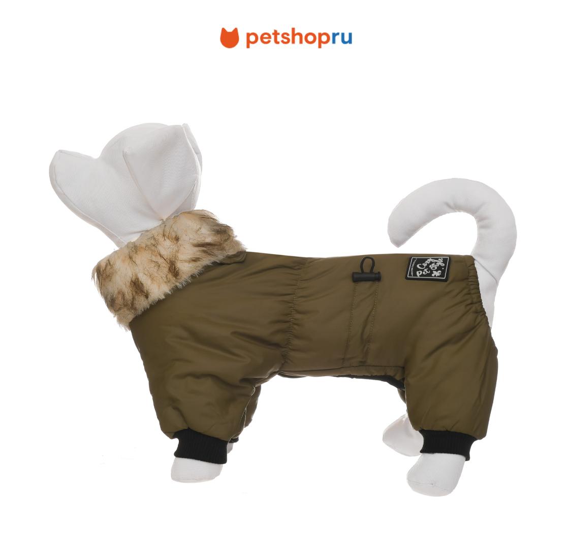 Yami-Yami Комбинезон утепленный на молнии для мальчика, хаки размер XL, длина спины 35 см