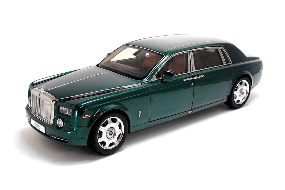 Модель коллекционная KYOSHO Rolls royce phantom ewb 2012 green metallic / роллс ройс фантом зеленый