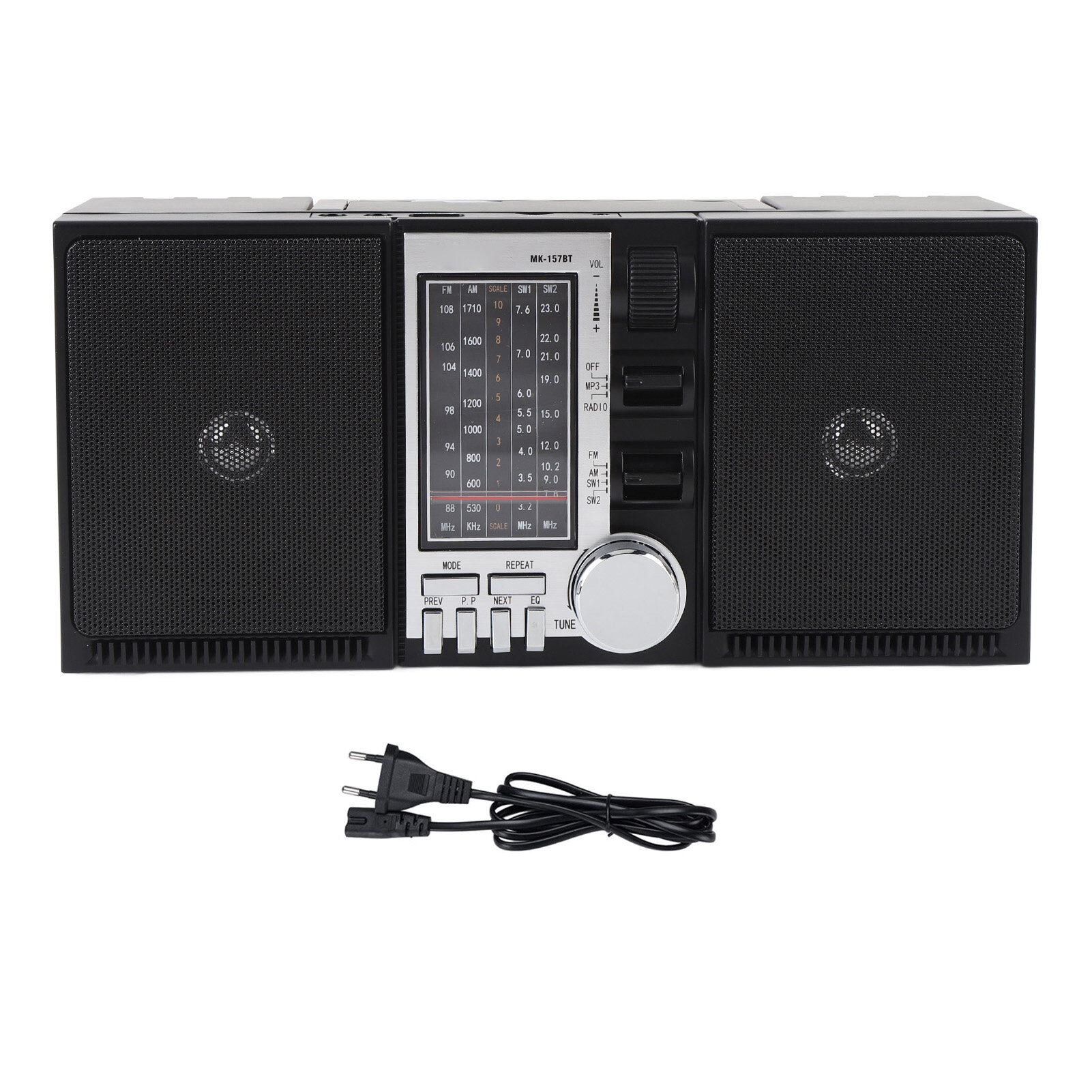 AM FM SW Radio с Bluetooth -динамиком стерео портативной коротковолновой радиоволновой радиоприемник.