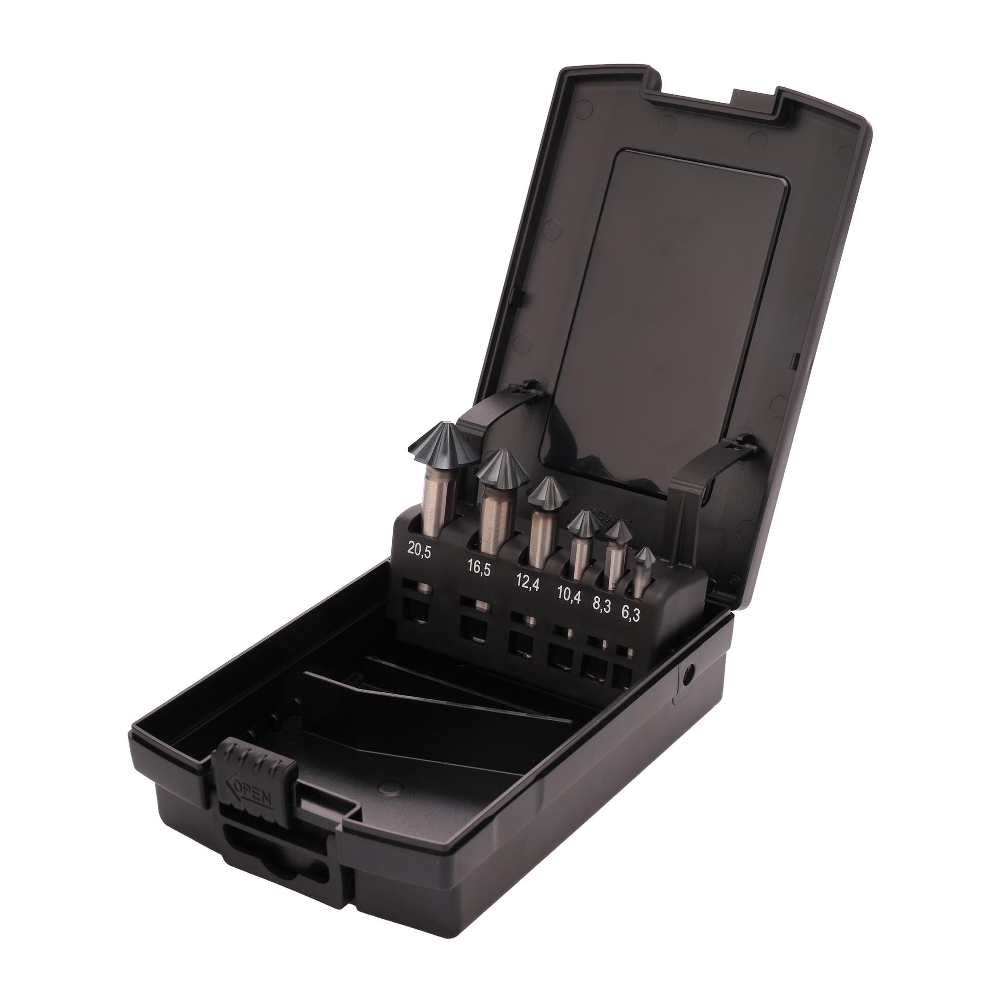 Набор зенковок Ruko UltimateCut 4S 90° 6,3-20,5мм HSS-G RUnaTEC 4z 6шт 102890PRO