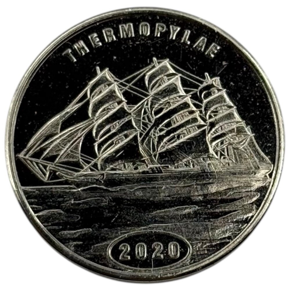 Индонезия, остров Флорес 1 доллар 2020 г. (Парусные суда - Фермопилы)