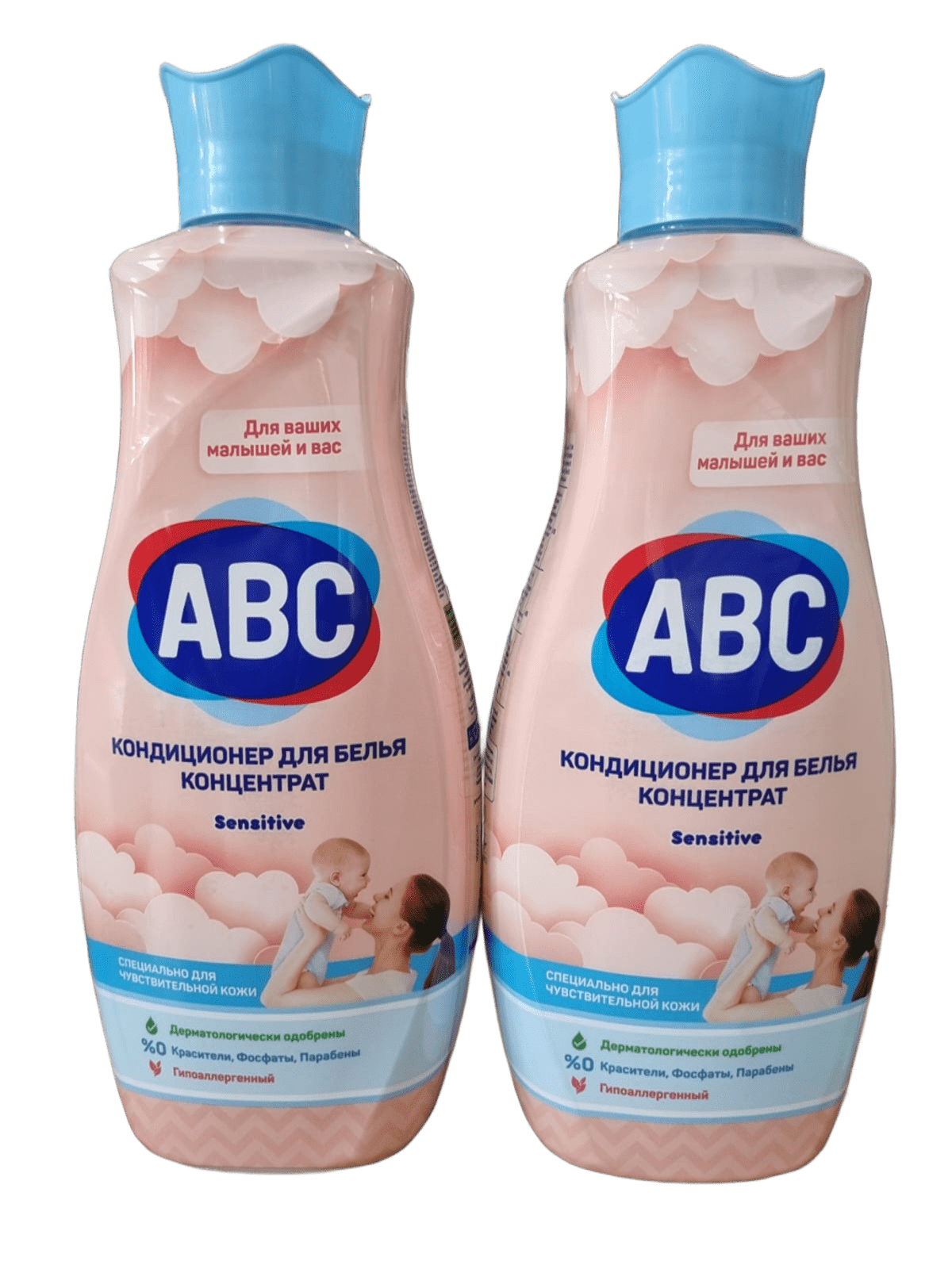 ABC кондиционер ополаскиватель Sensitive детский 2х1440 мл.