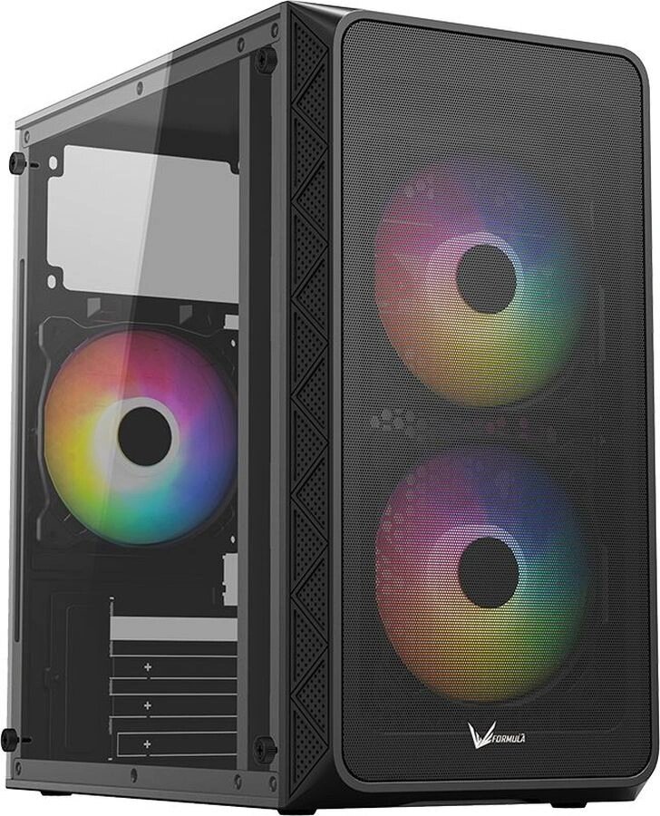 Корпус mATX Formula Air Mesh G4 PLUS, Mini-Tower, без БП, черный [air mesh g4 b+]