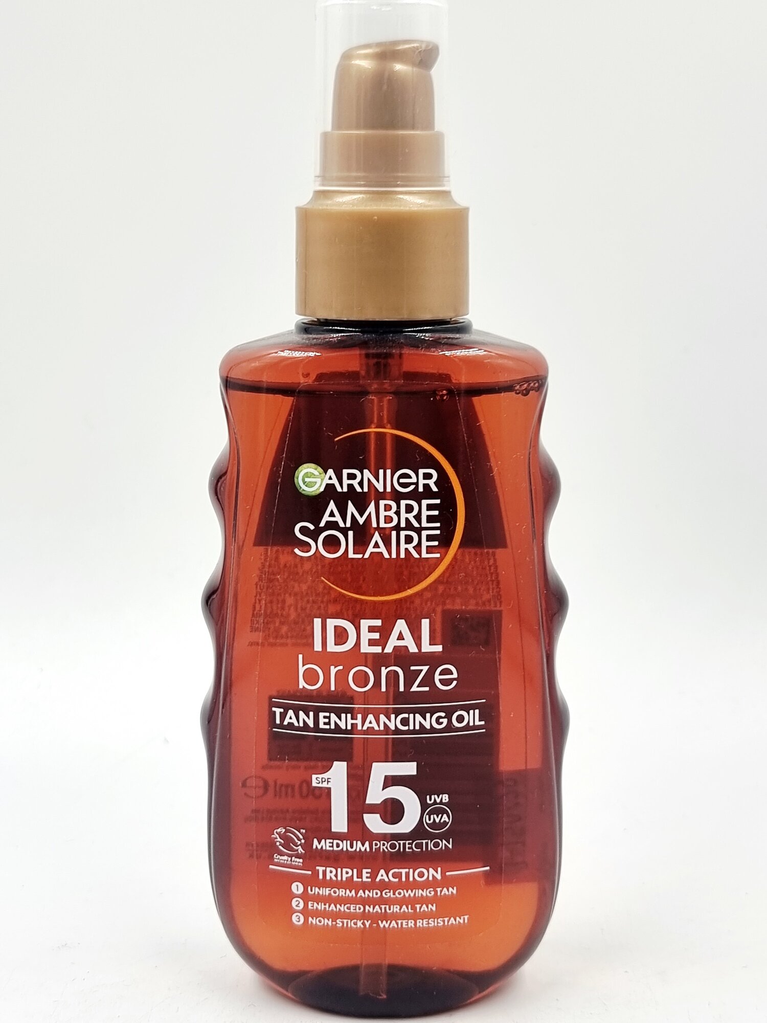 Garnier Ambre Solaire Масло усиливающее загар, SPF 15, водостойкое, 150 мл (из Финляндии )