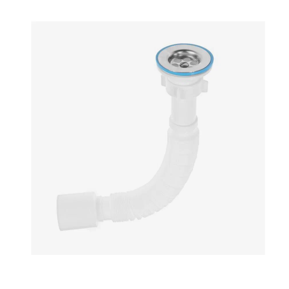 Гофросифон "АНИ пласт" G706, 70 х 40/50 мм, с нержавеющей решеткой, L= 350-760 мм 5483377