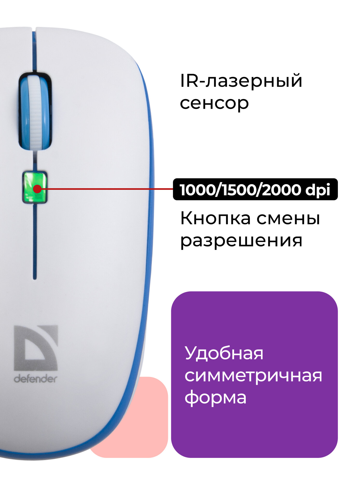 Комплект клавиатура + мышь Defender Skyline 895 Nano White USB