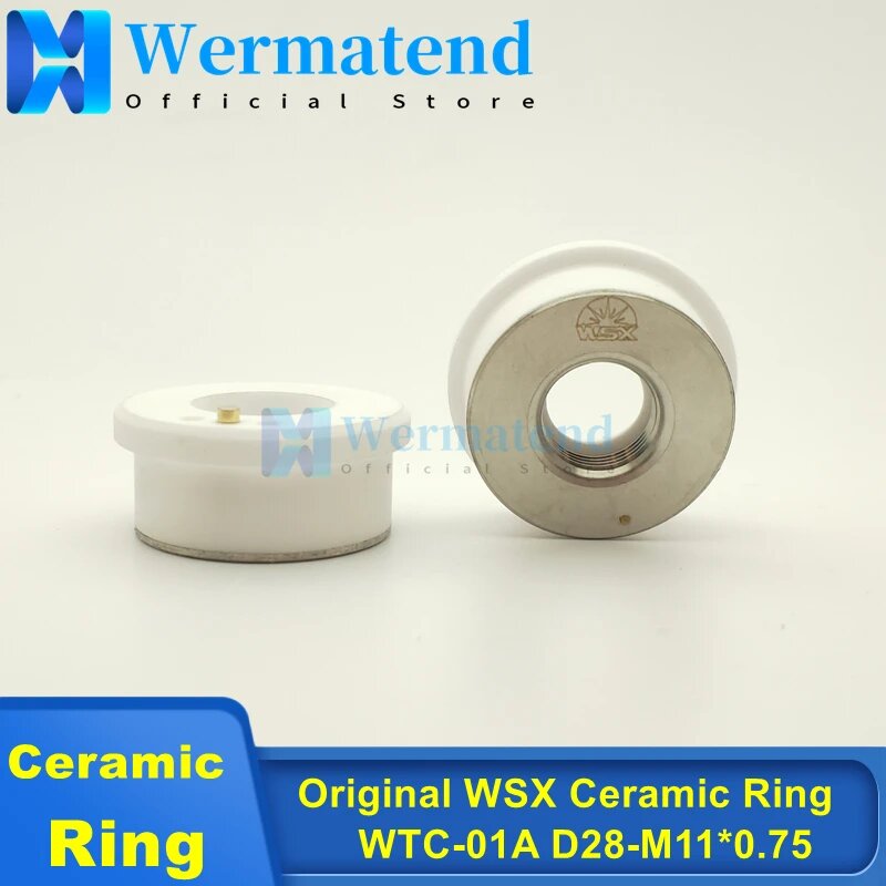 Wermatend волоконно-лазерный керамический держатель сопла диаметр 28 мм оригинальный WSX KC15A KC13 Лазерная режущая головка керамические сопла модель WTC-01A