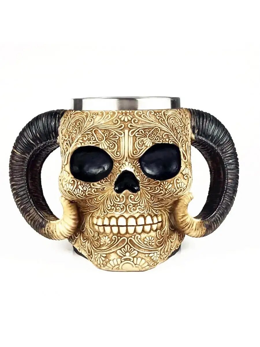 Череп тату Викинг 600 мл