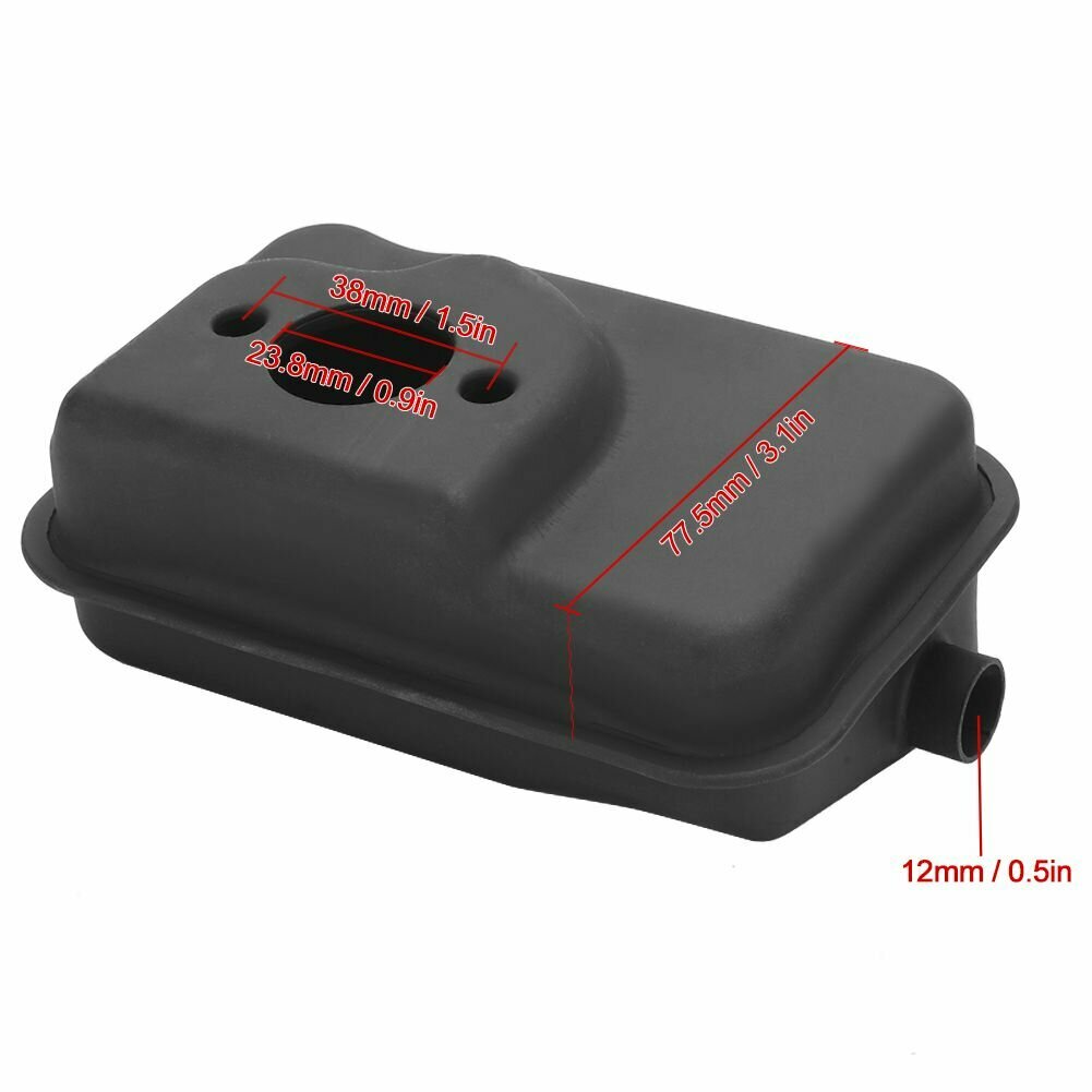 Глушитель выхлопной трубы для 43cc 47cc 49cc Mini PIT Pocket Chopper Quad Dirt Scooter Bike ATV