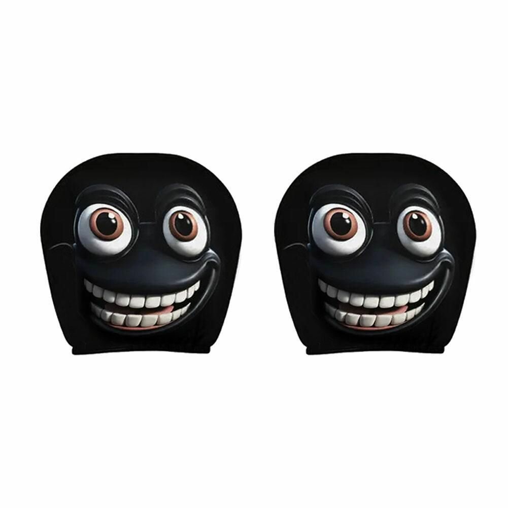 Чехлы для автомобильных подголовников из 2 предметов, страшный чехол для подголовника автокресла на Хэллоуин