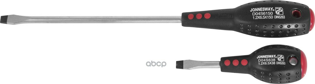 Отвертка стержневая шлицевая FULL STAR, SL5.5х125 мм Jonnesway арт. D04S5125