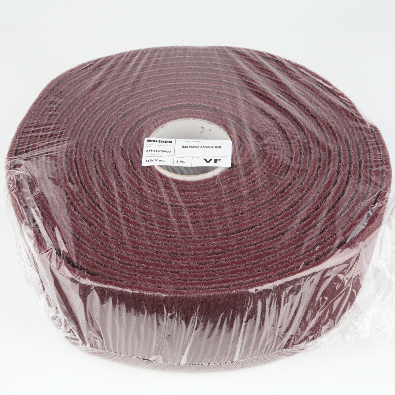 Нетканный абразивный материал RoxelPro Non Woven Abrasive Roll ROXTOP 115мм x 10м 360 VERY FINE 126323