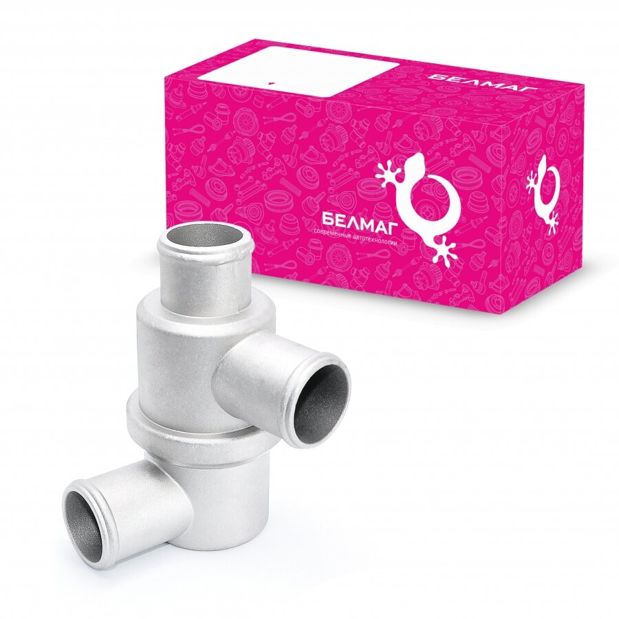 Термостат ВАЗ 2107, Нива 21214, ВАЗ 2101-2106, Нива 21213 (80 градусов, с корпусом в сборе) БелМаг 2101-1306010