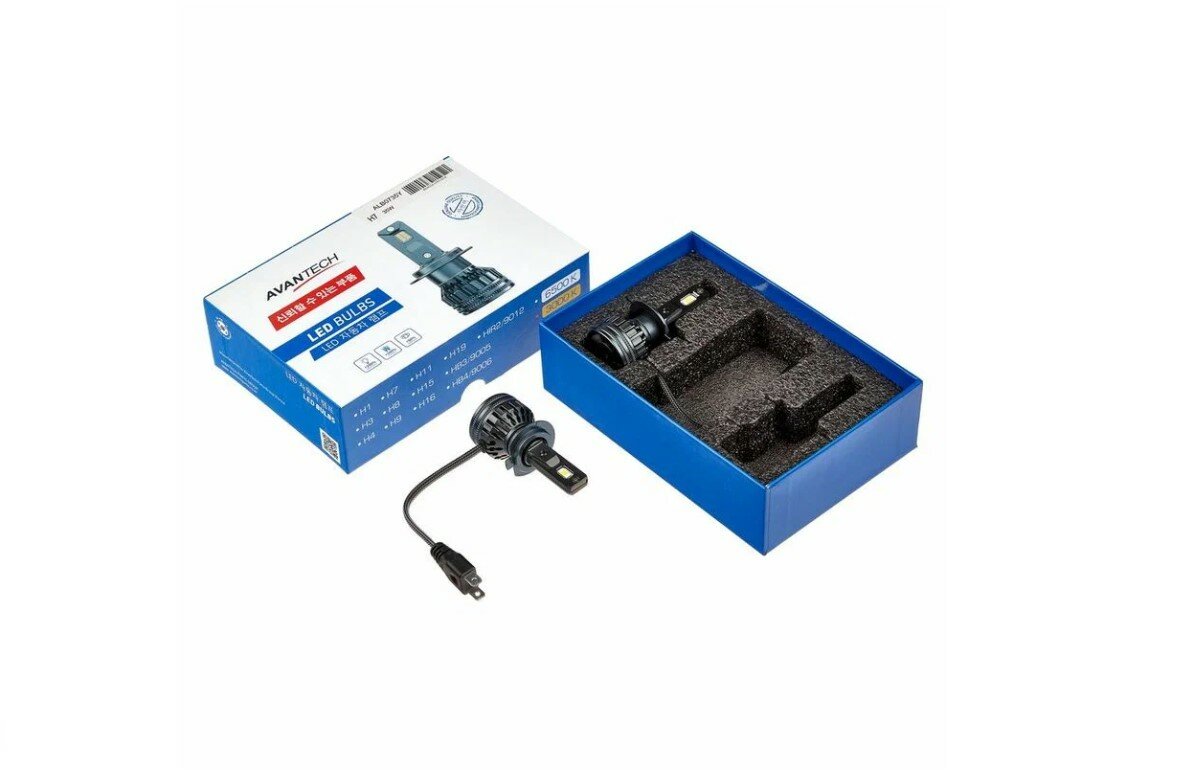 Лампа светодиодная LED Avantech H3 12V 45W, 4300K 4500lm (комплект 2 шт.) арт. ALB0345Y