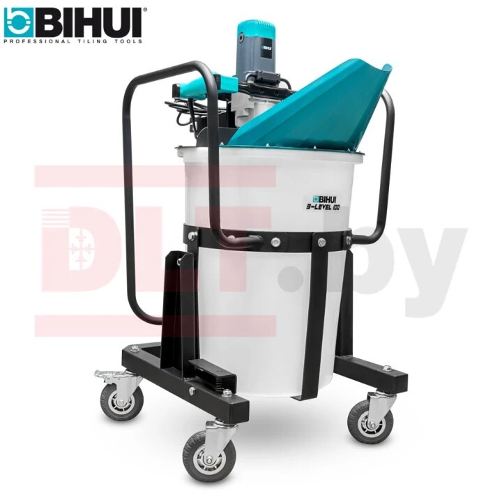 Смеситель для наливных полов BIHUI MS1900, мощность 1900 Вт, бак на колесах, 120 л