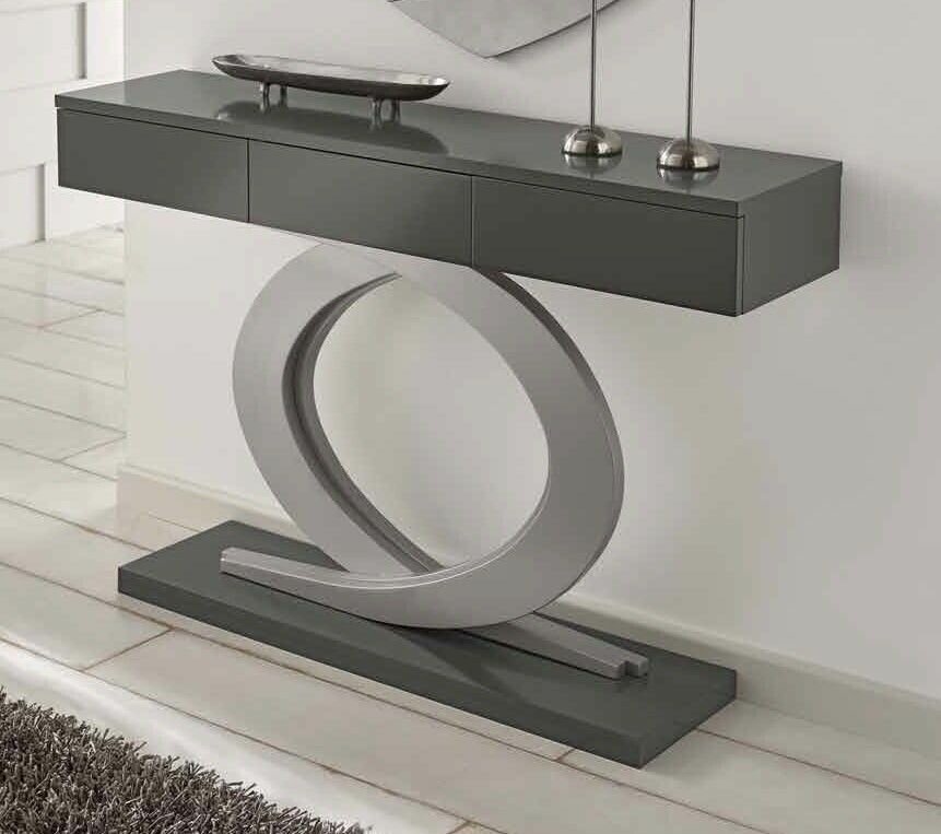 Консоль Disemobel Cloe 660 Grafito/Plata 114x28x85 см