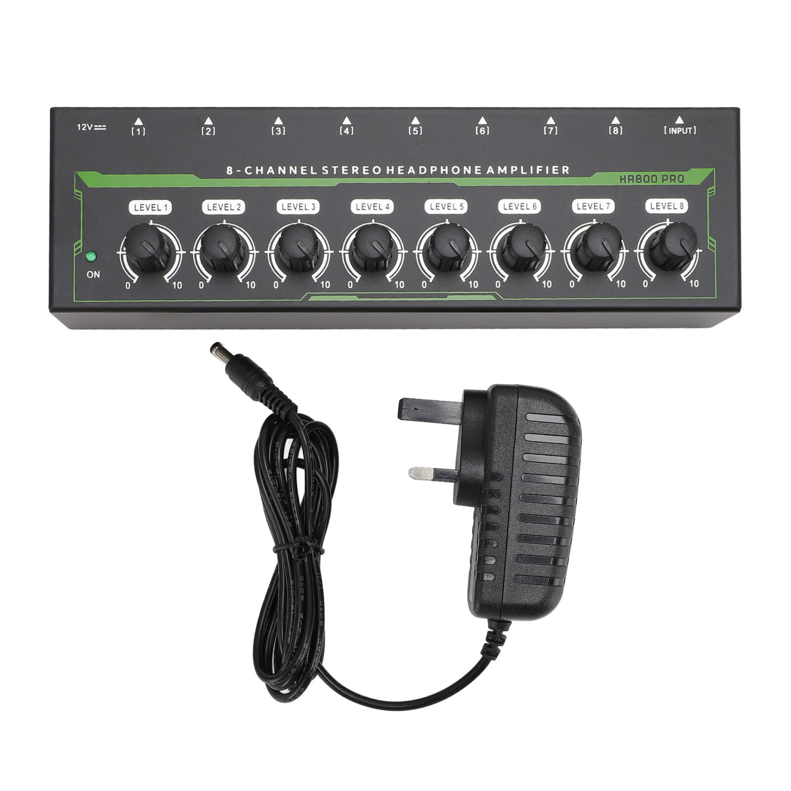 8 -канальный усилитель наушников с 8 -канальным усилителем наушников Fine Signal усиление 6,35 мм регулятор громкости стереозаголочки GB Splitter GB Plugure
