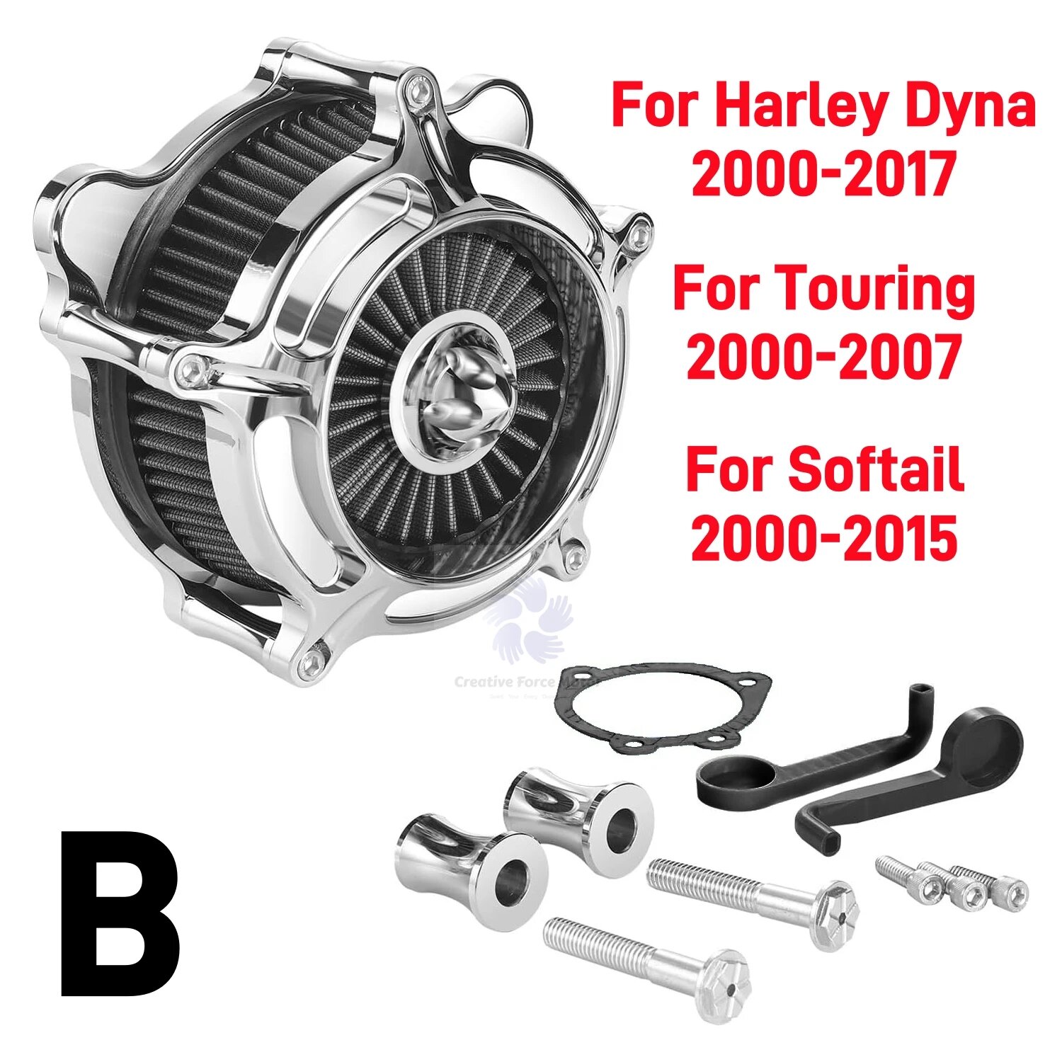 Воздухоочиститель мотоцикл Впуск крышка воздушного фильтра Для harley davidson sportster 1200 883 touring street bob Softail Fat Boy heritage road king Dyna Low Rider S FXDLS FLSTNSE FXSB аксессуары для мотоциклов Серый, Set B