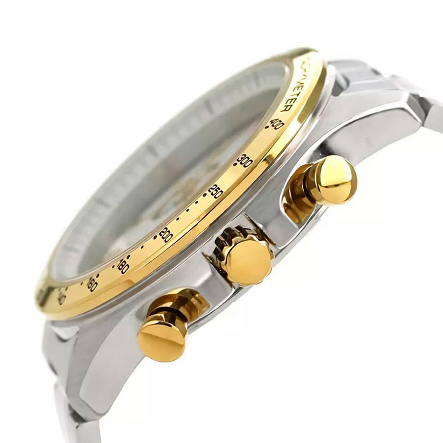 Наручные часы SEIKO, белый, серебряный, золотой — фото 1