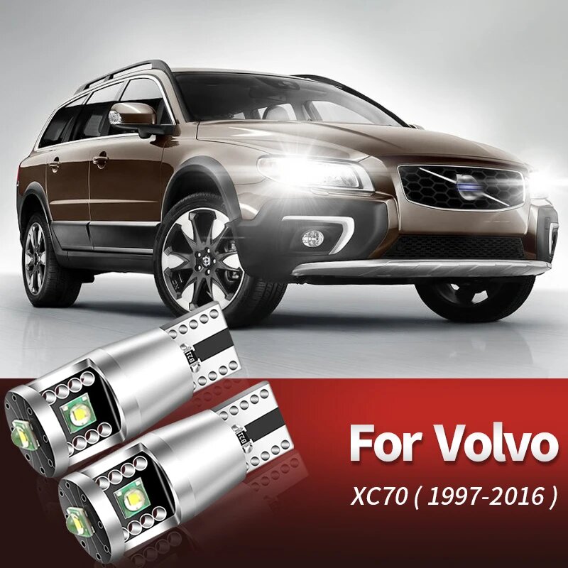 2x для Volvo C30 C70 S40 S60 S70 S80 V50 V70 XC70 XC60 XC90 светодиодный габаритный фонарь для парковки W5W T10 194 Canbus без ошибок