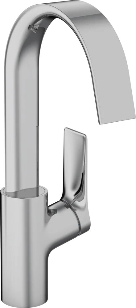 Смеситель для раковины Hansgrohe Vivenis 75032000 хром, глянцевый, кран для ванной в раковину, из латуни, рычажный, с поворотным изливом, с керамическим картриджем