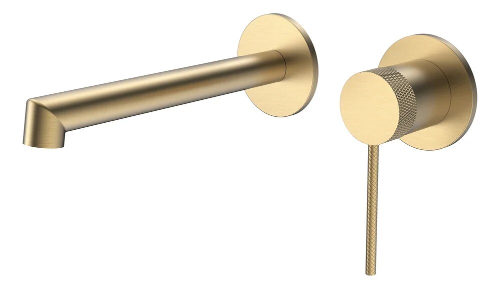 Смеситель для раковины Vincea Rim VBFW-2RM1BG встраиваемый, скрытого монтажа, матовый, золотой, из латуни