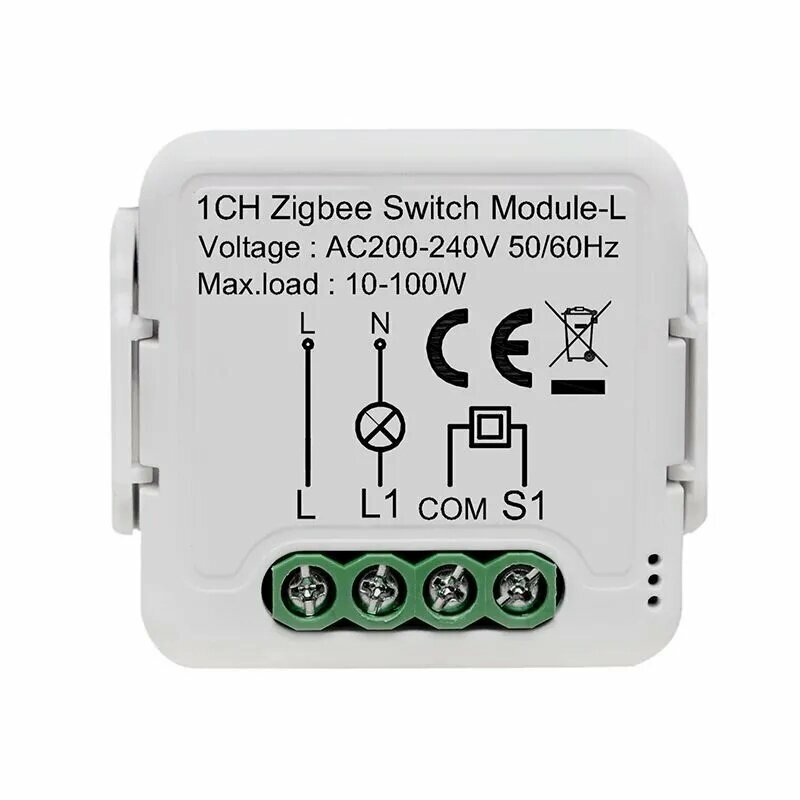 Умное Выключатели реле с ZigBee, без нейтрали, Яндекс Алисой, Марусей, Google Home