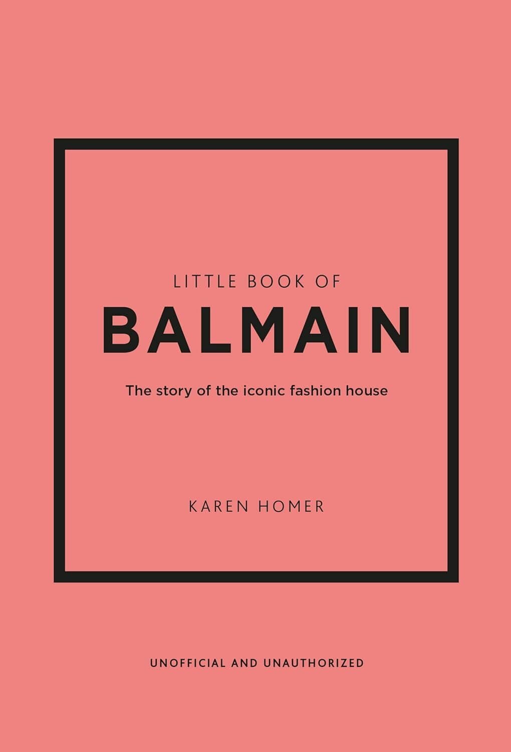 Little book of Balmain. Маленькая книга Balmain. Фотокнига. Подарочная книга.