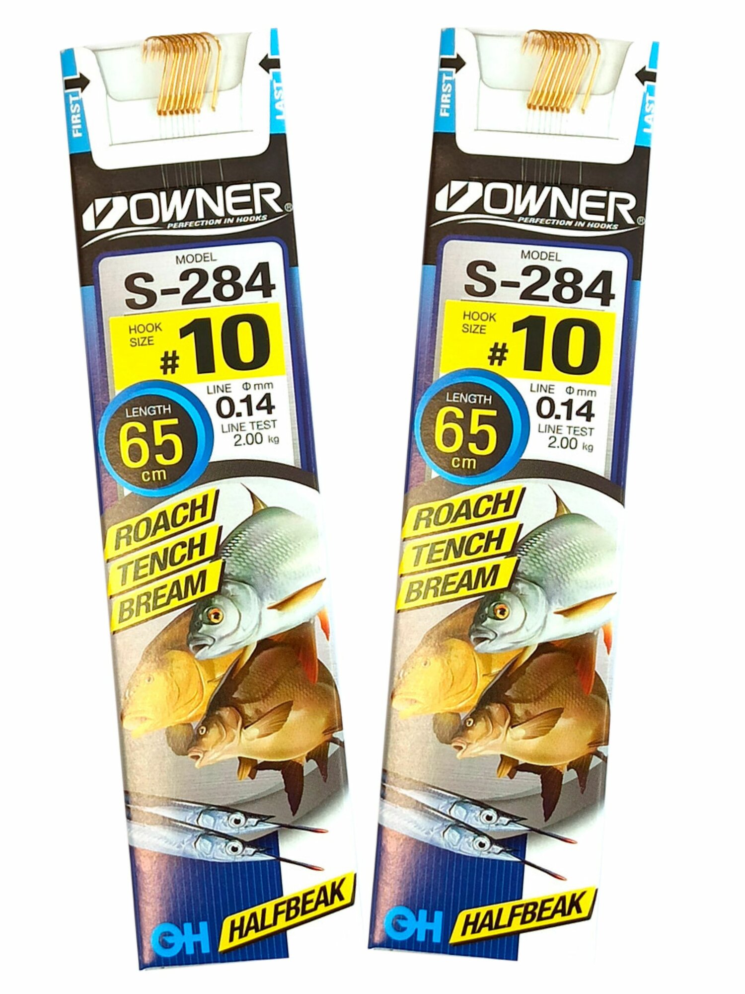 OWNER Поводок готовый S-284 №10 9шт 2 упаковки
