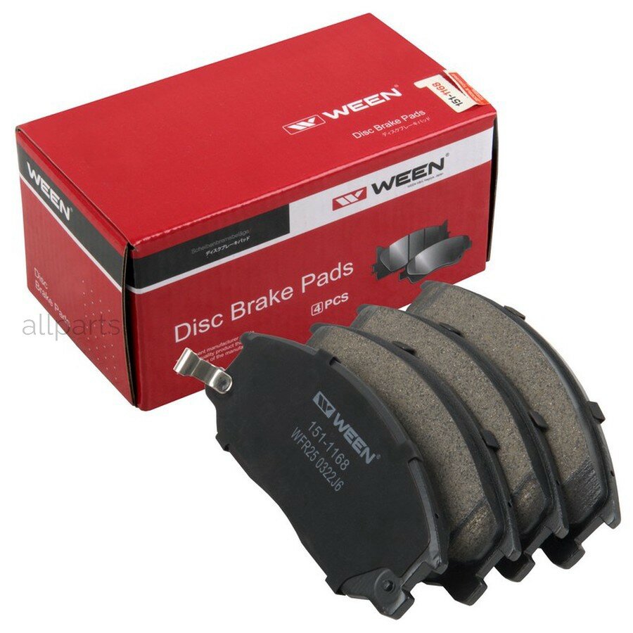 WEEN 151-1168 Тормозные колодки дисковые передние