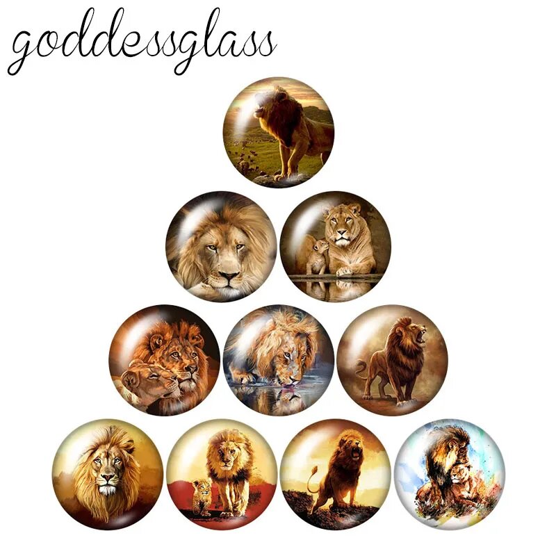 Круглые стеклянные кабошоны Goddessglass 10 шт, 12/18/20/25 мм 20mm, ZB1417-mixed