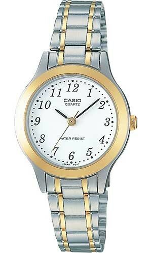 Наручные часы CASIO Collection, серебристый/белый/золотой — фото 1