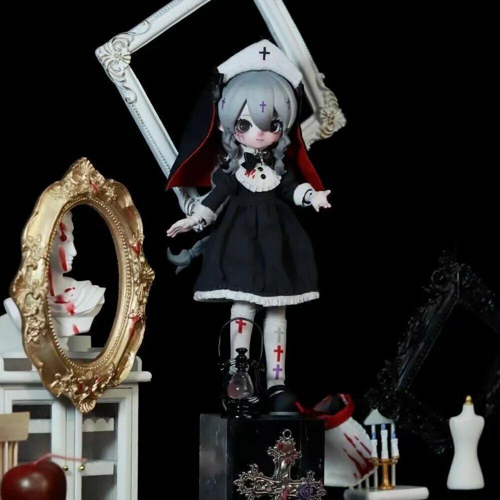 Кошмары NYSSA/Кукла BJD в готическом стиле монахини с крестами