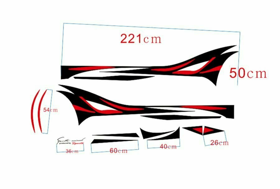 Одна пара Универсальных Виниловых Наклеек для Внедорожного Кузова Diy Car Flame Wheel Stripe Stickers