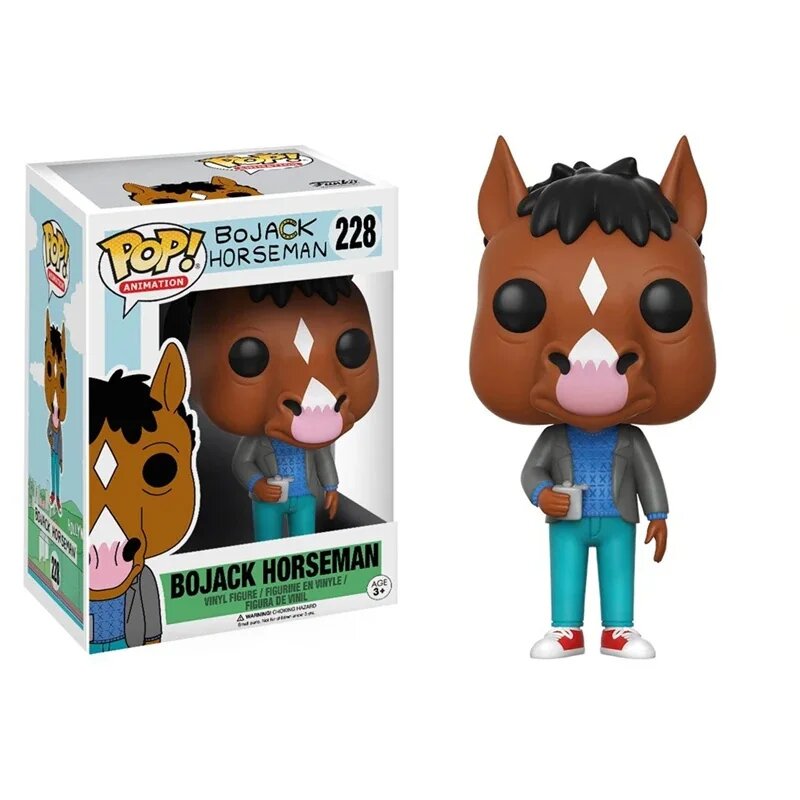 Funko POP Анимация Bojack Horsemans # 228 виниловые фигурки, коллекция моделей, детские игрушки, With Retail Box, Унисекс
