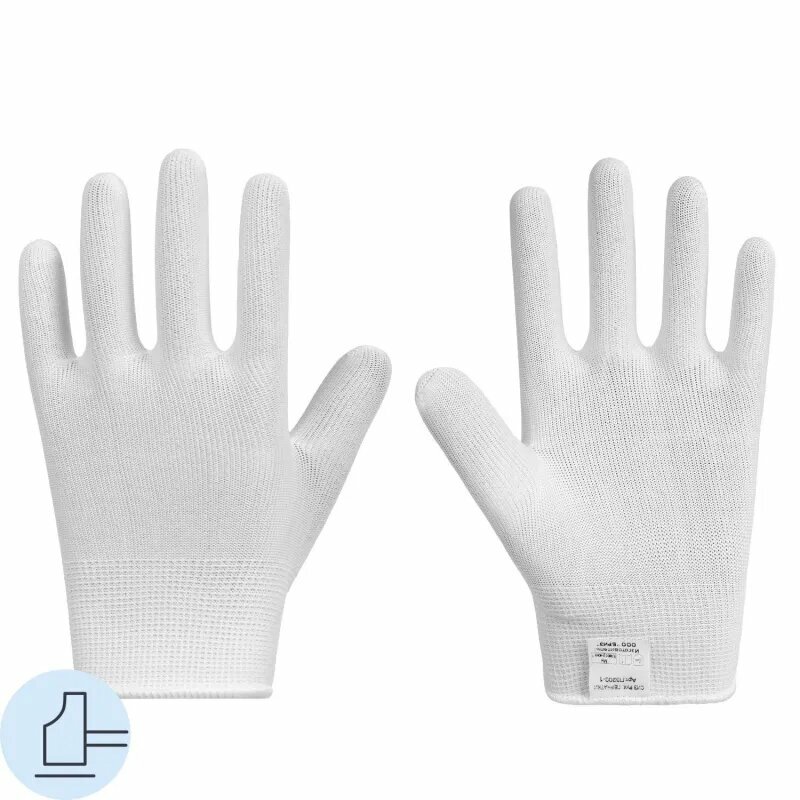 Перчатки защитные Чибис ПА нейлоновые белые р.9, 1473871