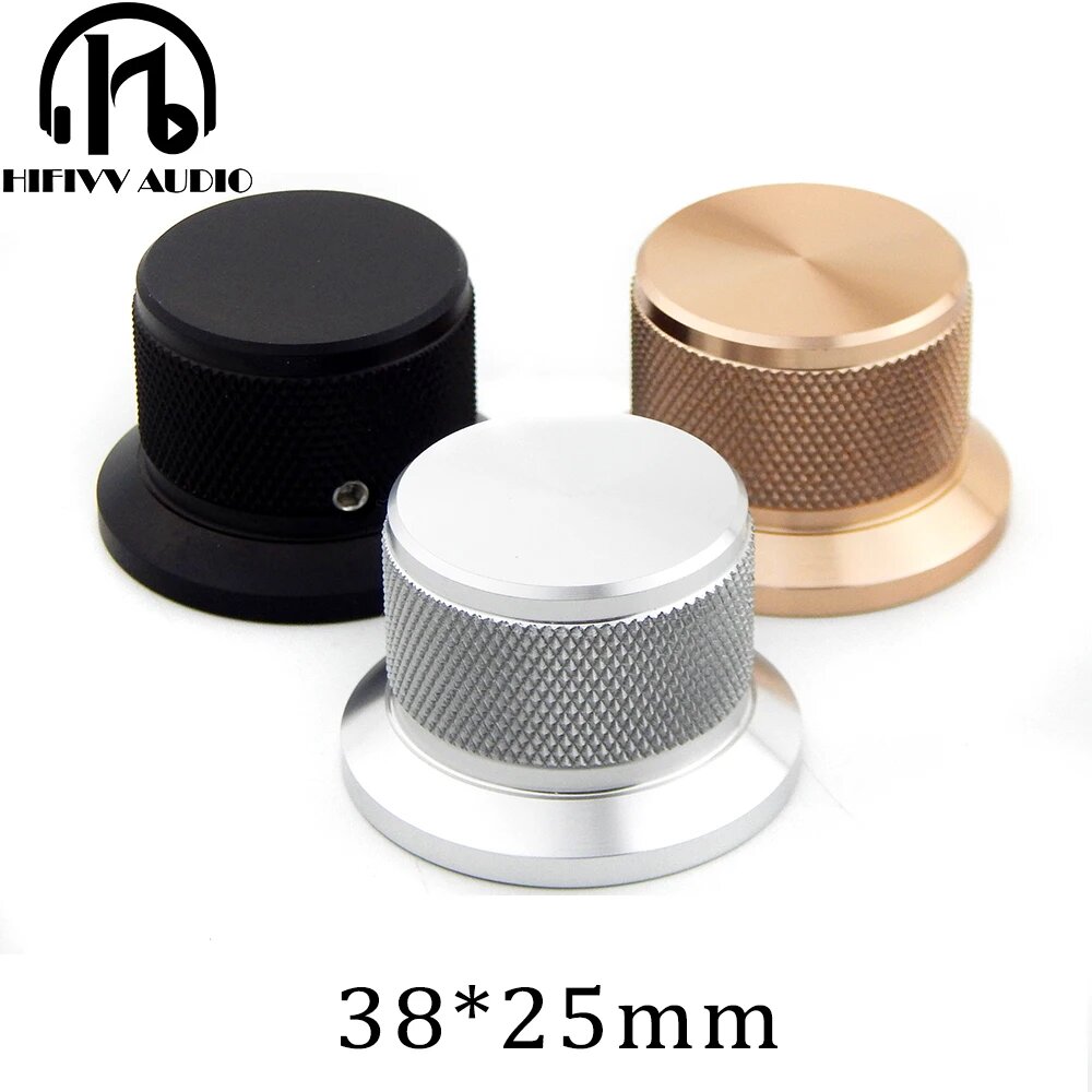 Кнопка потенциометра громкости для HIFI аудио усилителя шасси, Matte black