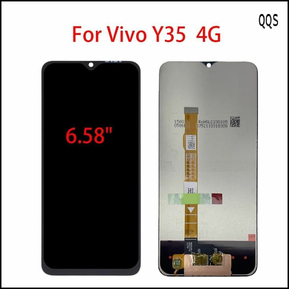 6.58" Дисплей для Vivo Y35 4G (V2205) Дисплей для в сборе с тачскрином Чёрный