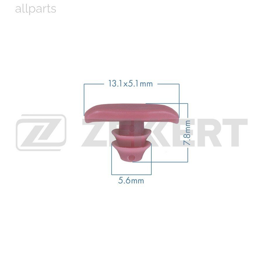 ZEKKERT BE-3885 Клипса крепёжная Hyundai (миним. кол-во заказа 10 шт)