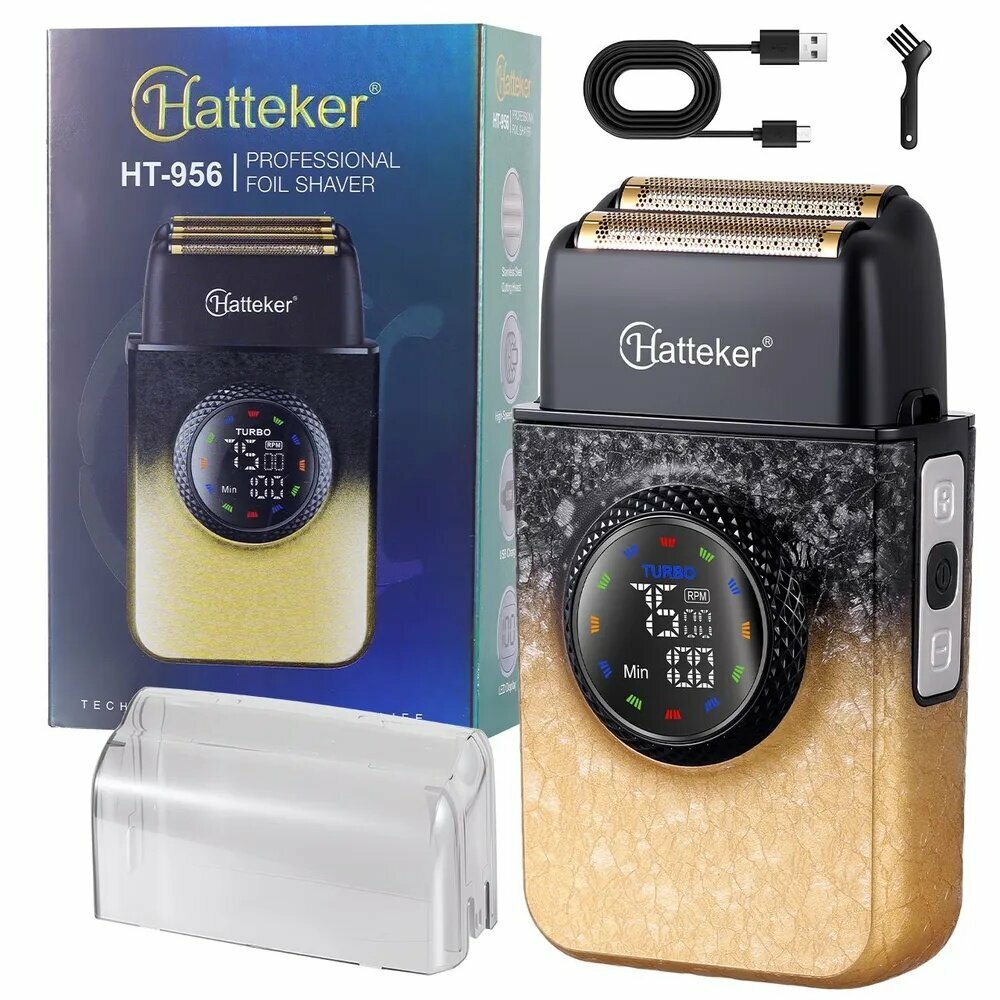 HATTEKER Электробритва HT-956, желтый