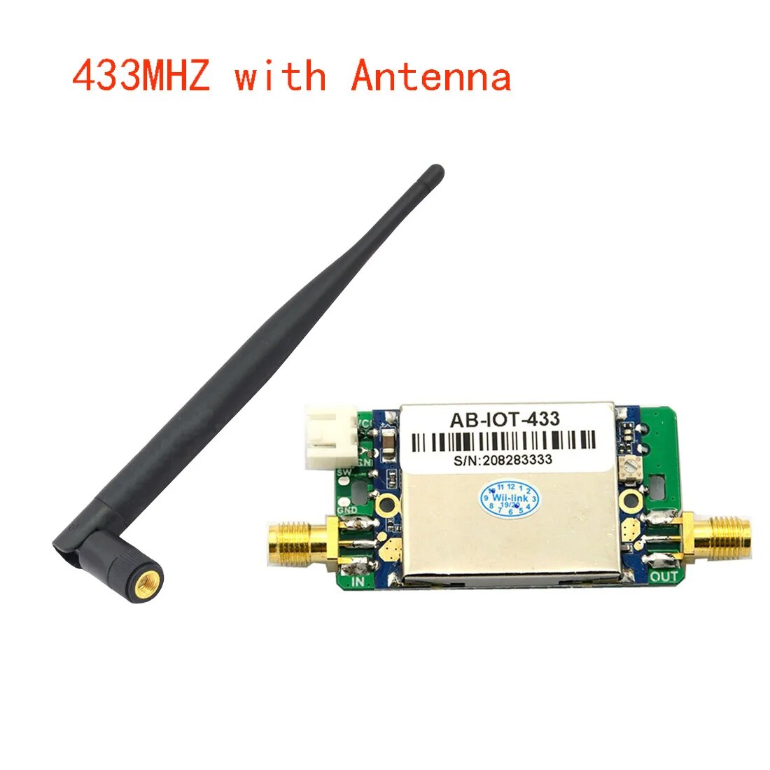 Модуль усиления сигнала XT-XINTE 433/510/868 МГц, 433MHz w Antenna