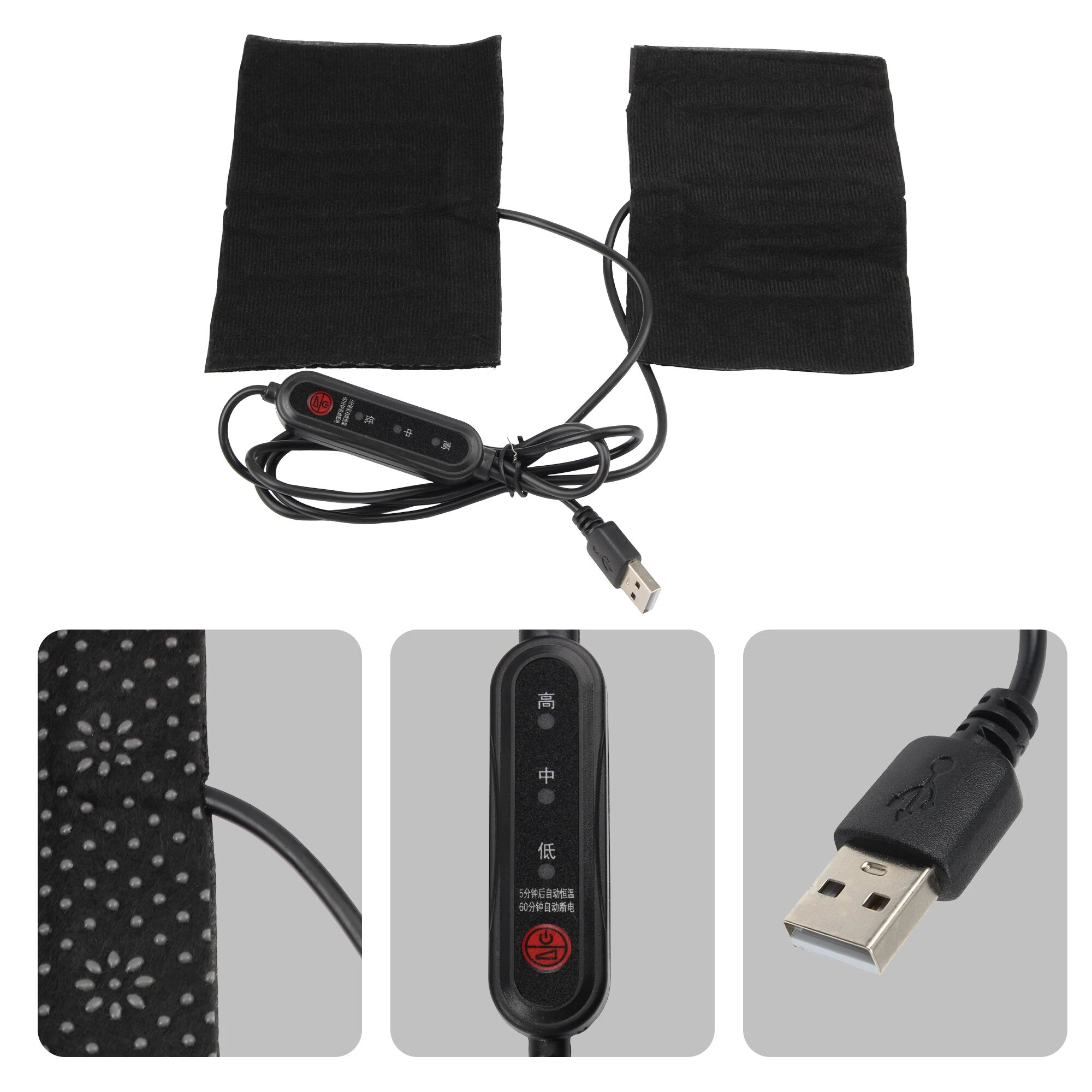 Накладки На Руль С USB-подогревом 12В Для Мотоциклов, Скутеров, Квадроциклов, Мопедов И ADV-моделей, 3 Режима Нагрева