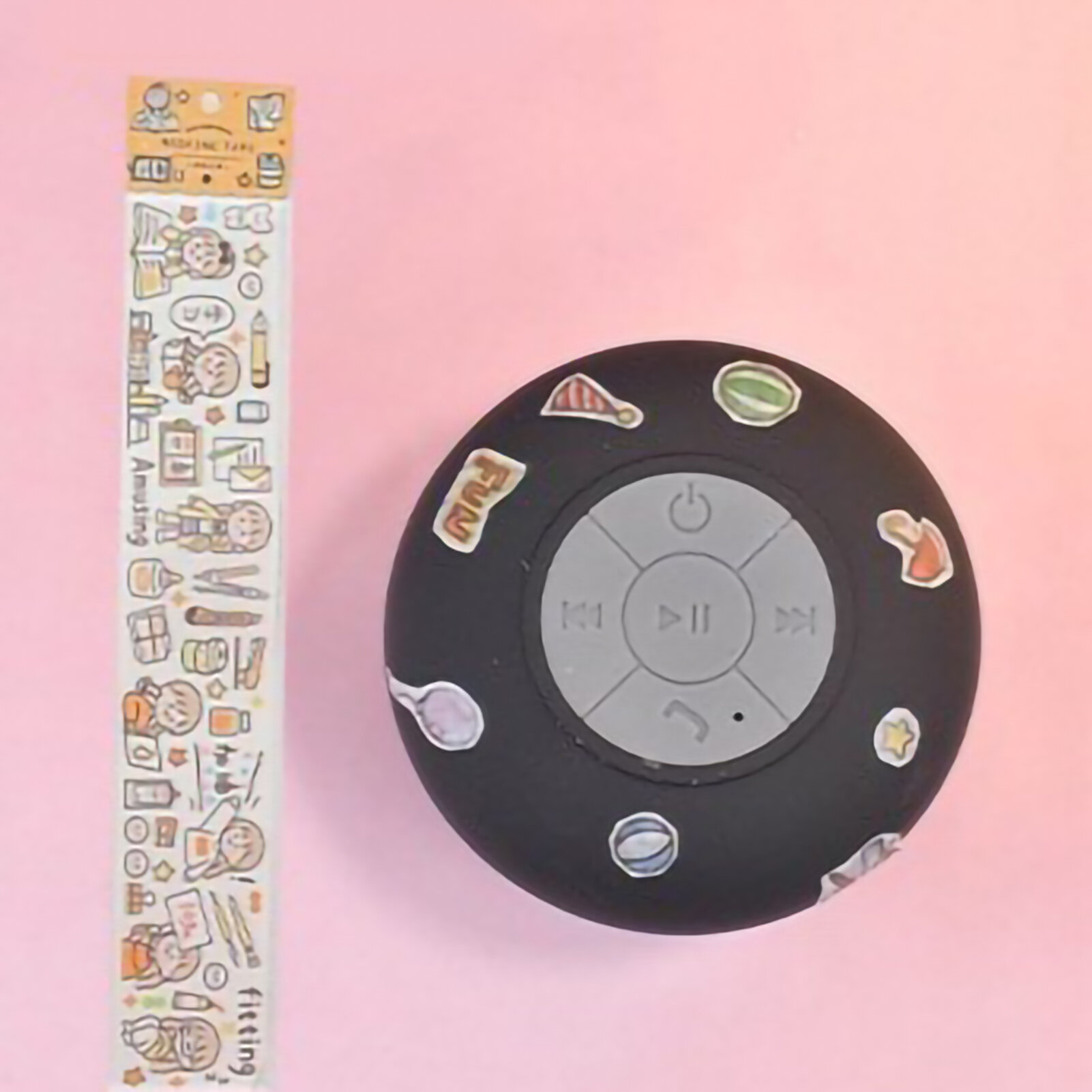 Беспроводной водонепроницаемый Bluetooth-динамик для ванной, душа, бассейна, цвет Sandbeach (черный).