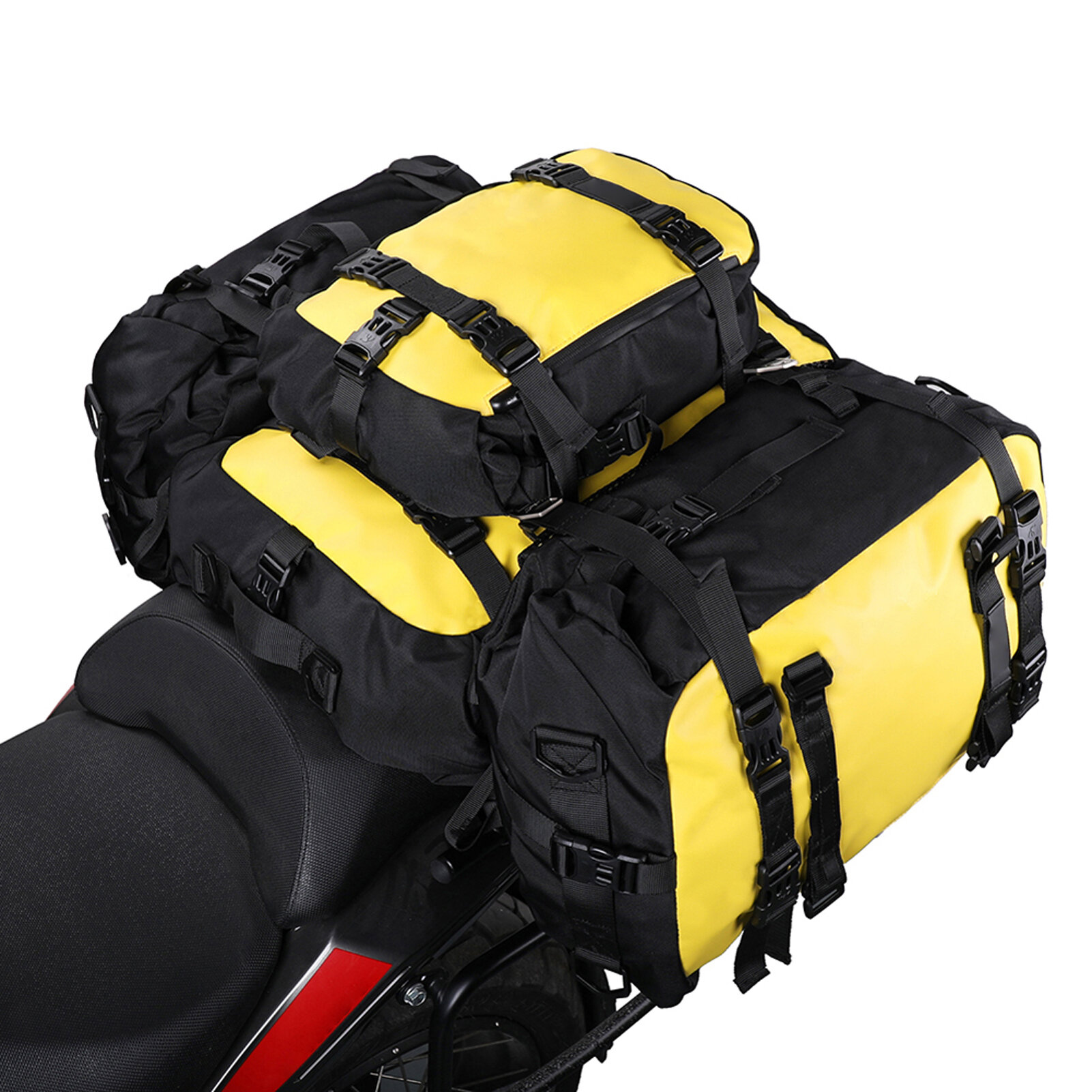 Большая вместительная сумка для мотоцикла, водонепроницаемый багажный пакет, многофункциональный багажник для мотоцикла, багажные сумки