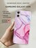 Чехол на Samsung Galaxy A06 / Самсунг Галакси А06 с принтом "Розовые мраморные р...