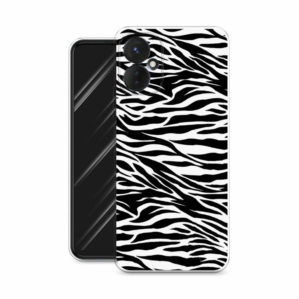 Чехол на Tecno Spark 9 Pro / Техно Спарк 9 Про с принтом "Принт зебра" — фото 1