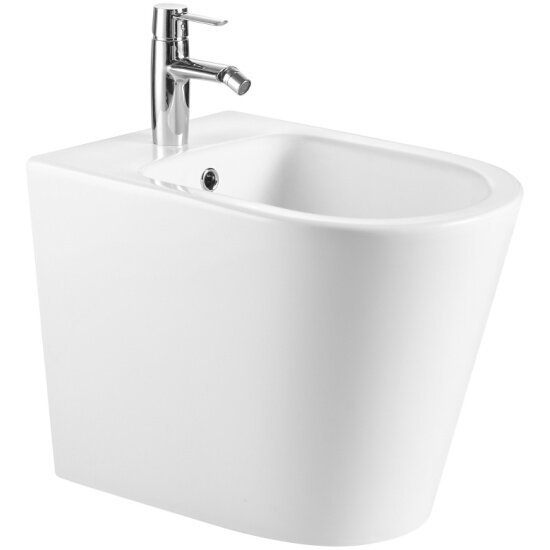 Биде Iberica Blanca BURGOS BIDE напольное белое с отверстием под смеситель,