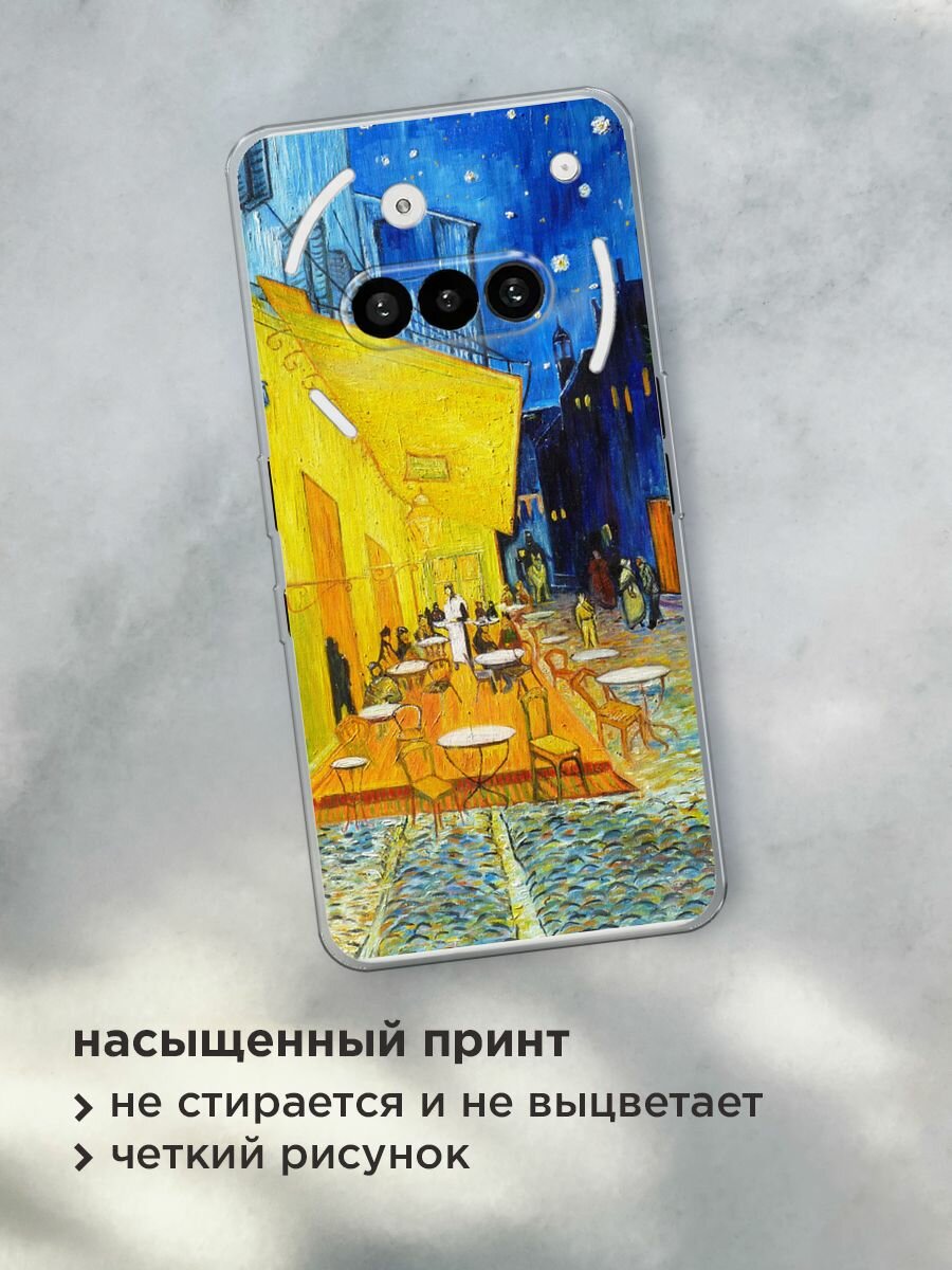 Чехол на Nothing Phone 3a / Нотинг Фон 3а с принтом "Ван Гог Желтый дом" — фото 1