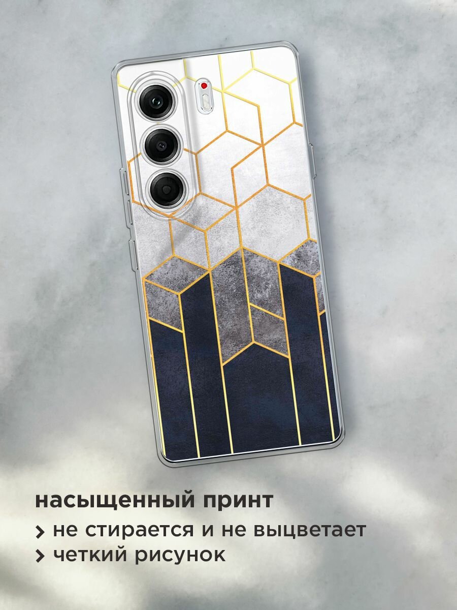 Чехол на Tecno Camon 40 Pro 5G / Текно Камон 40 Про 5G с принтом "Черно-белая мозаика" — фото 1