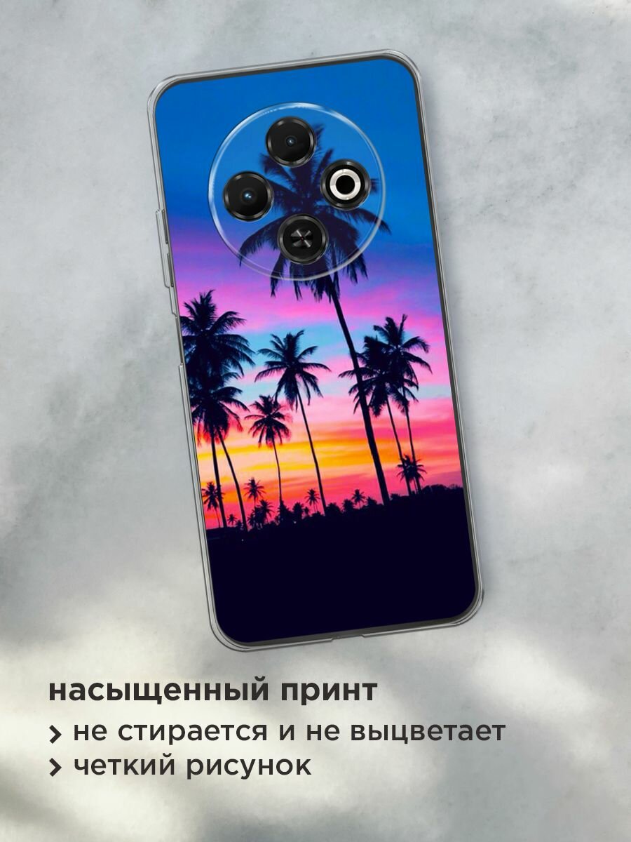 Чехол на Tecno Spark 30C / Текно Спарк 30C с принтом "Закат 5" — фото 1